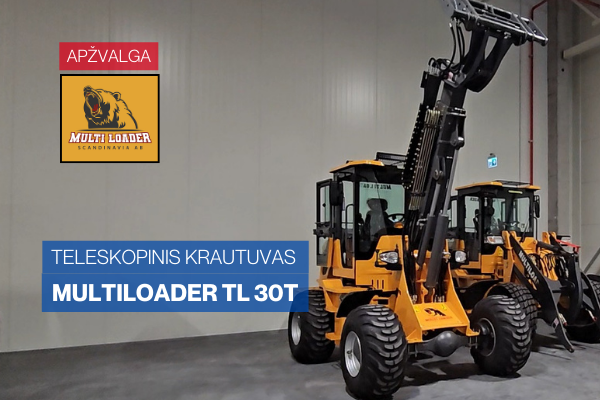 Apžvalga: teleskopinis krautuvas Multiloader TL 30T (VIDEO) - Agrobitė